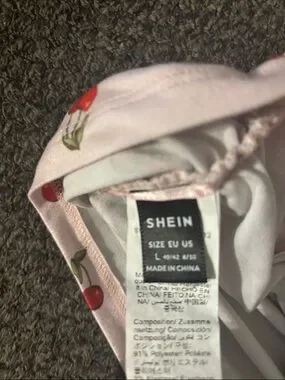 SHEIN | Tops | Shein Cherry Print Lace Trim Camisole | Poshmark